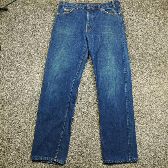 Levi's | Jeans | Vintage 992 Levis Jeans 55 38x34 Straight Leg Orange Tab Blue Usa Made | Poshmark